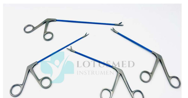 Grasping Forceps & Scissors insulated for Endoscopic Facelift Surgery