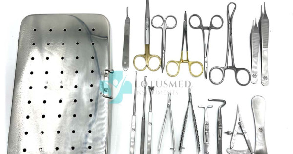 Blepharoplasty Instruments SET of 17 PCS / Eyelid SET