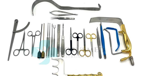 Plastic surgery instruments for different procedures